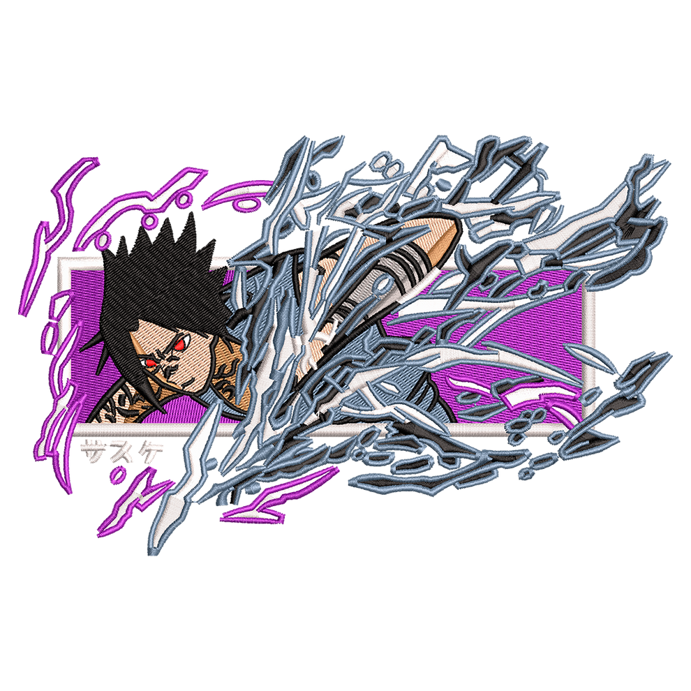 Naruto Sasuke Rectangle V2 – Bordados Recio