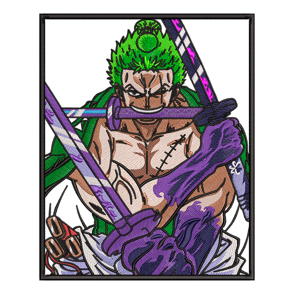 One Piece Zoro Rectangle Swords – Bordados Recio